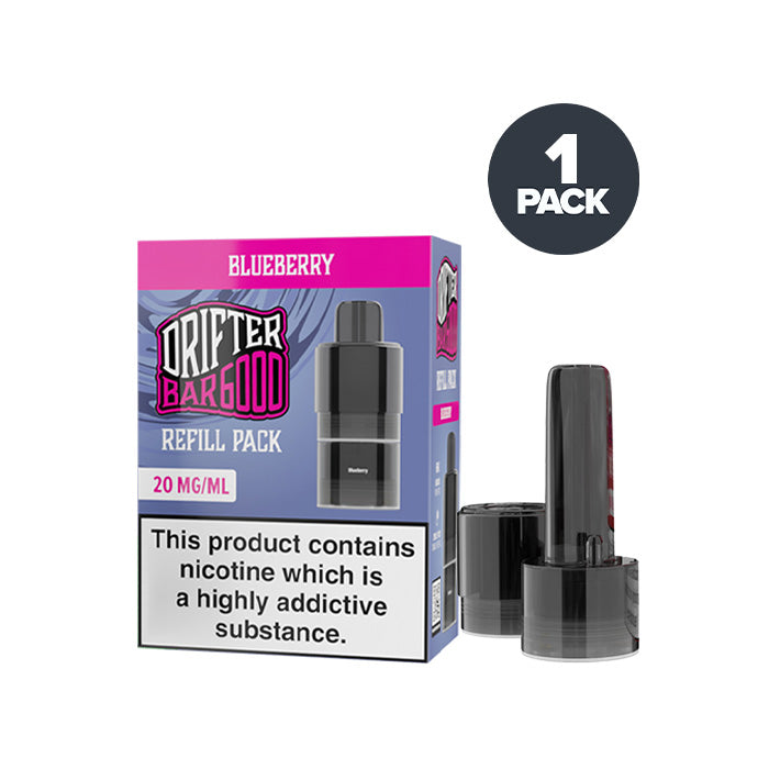 Blueberry Drifter Bar 6000 Pre-filled Pods - E-Liquids, Vapes & Pod ...